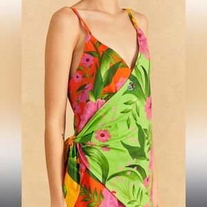 FARM Rio | Swim | New Farm Rio Romantic Garden Reversible Wrap Cover Up ...